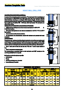 HEAVY WALL DRILL PIPE – American Completion Tools
