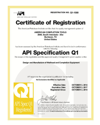 S3 – American Completion Tools